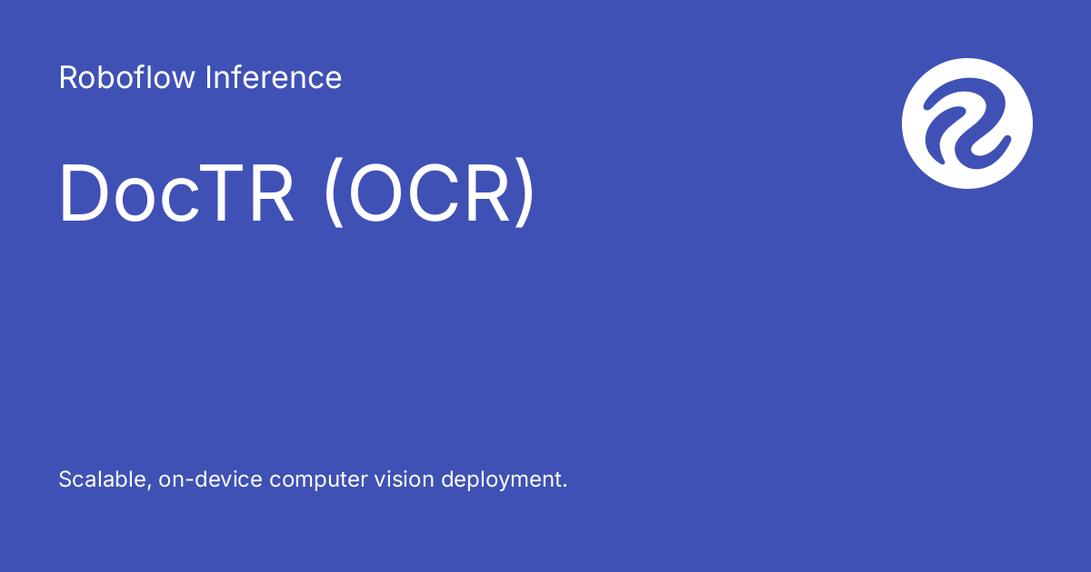 Doctr Ocr Roboflow Inference 