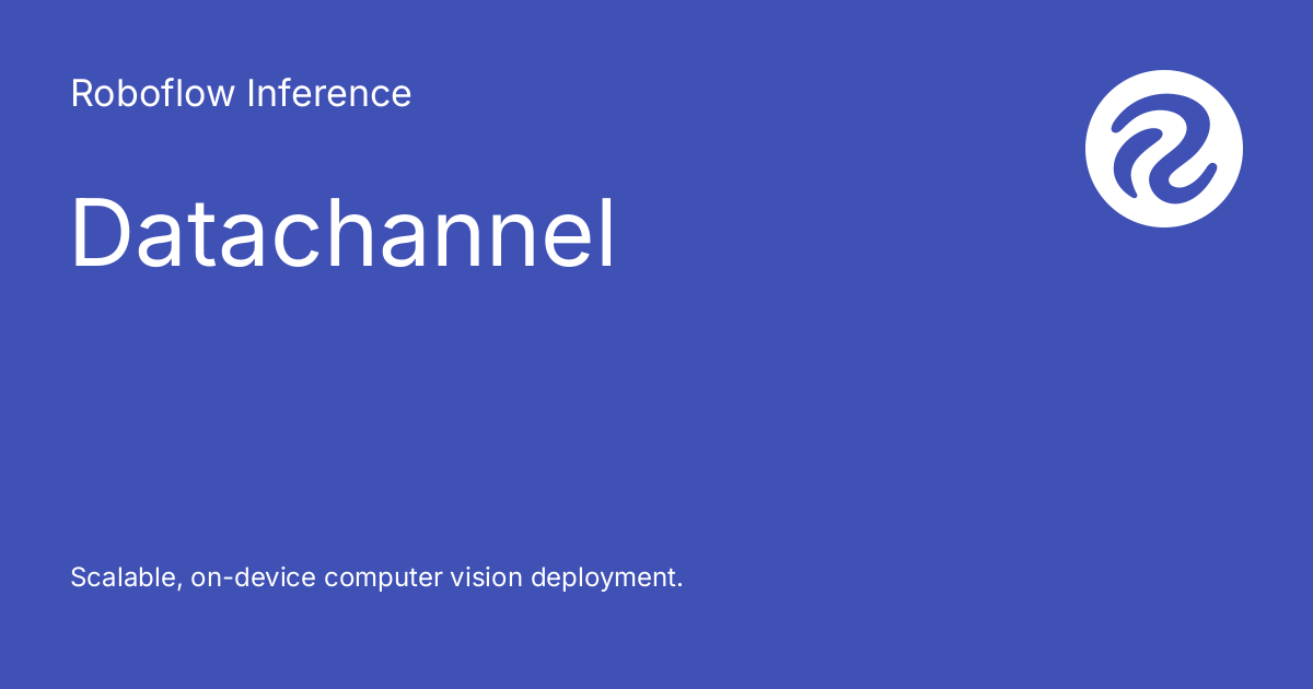 Datachannel - Roboflow Inference
