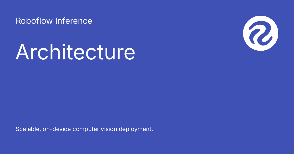 Architecture - Roboflow Inference