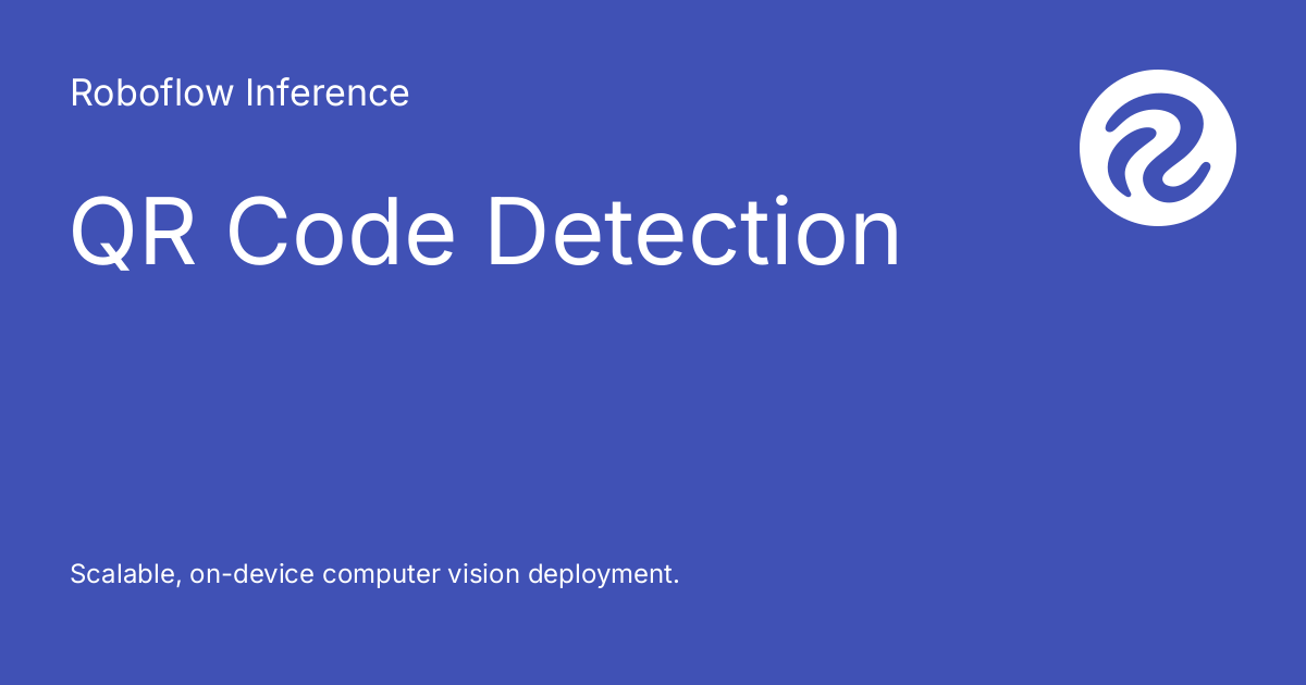 Qr Code Detection Roboflow Inference 7260